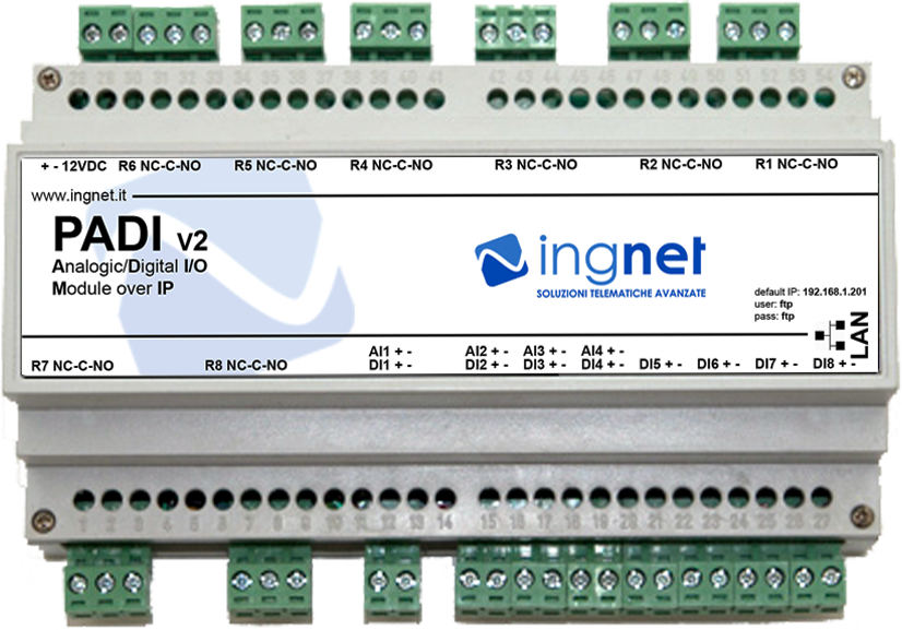 ingNET - I/O Relay Ethernet Boards over IP WEB managed